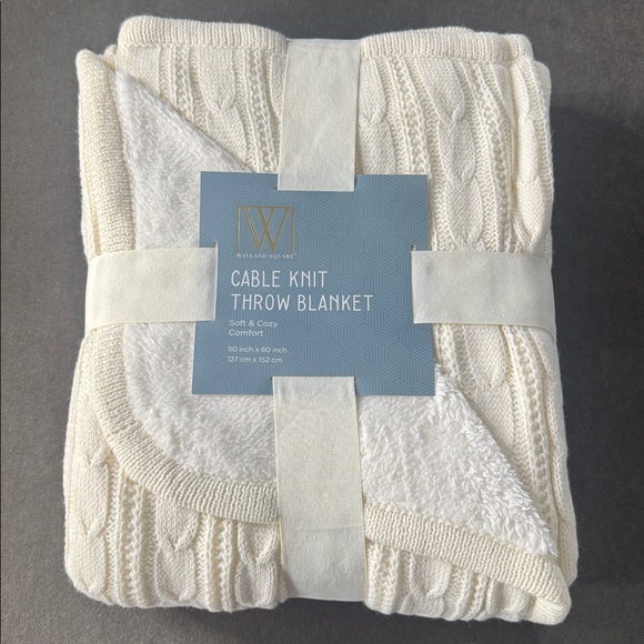 Wayland Square | Bedding | Wayland Square Cable Knit Throw Blanket ...